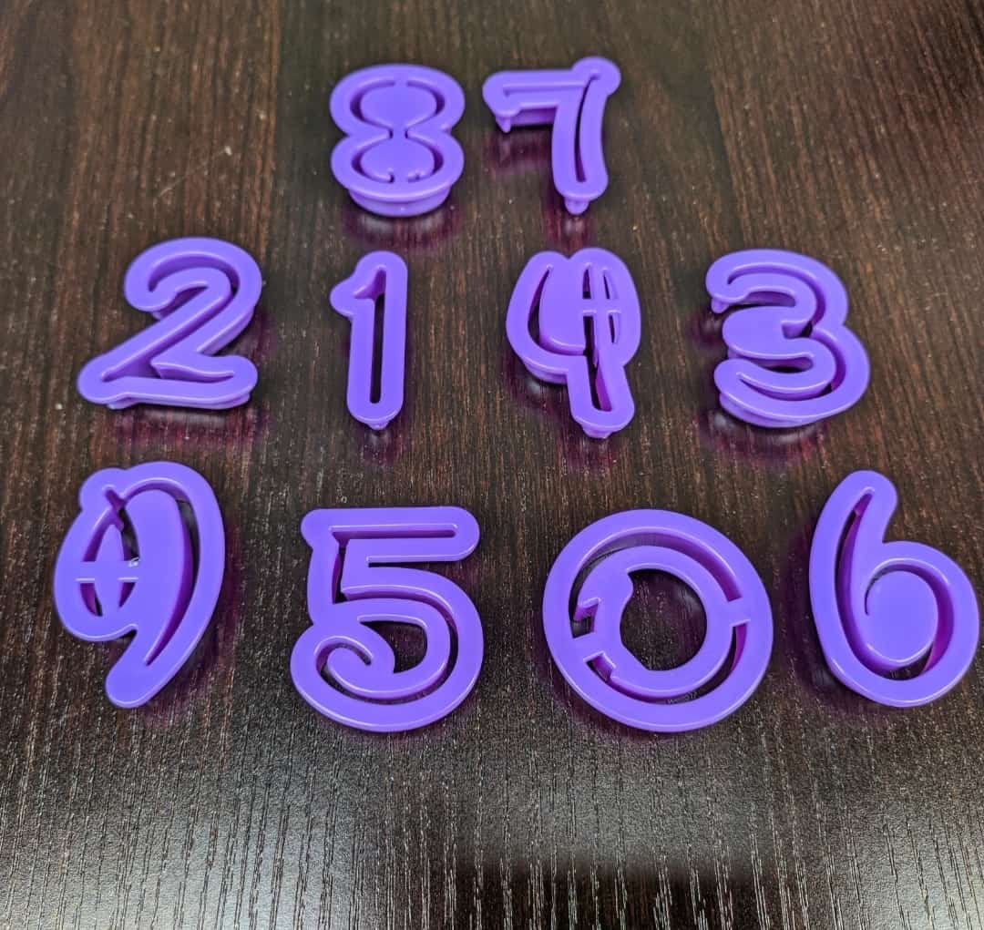 10 PC Disney number cutter - Sonkas Baking Materials