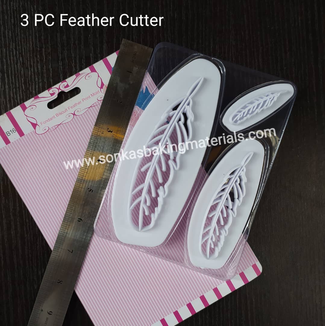 3 PC Feather Cutter - Sonkas Baking Materials