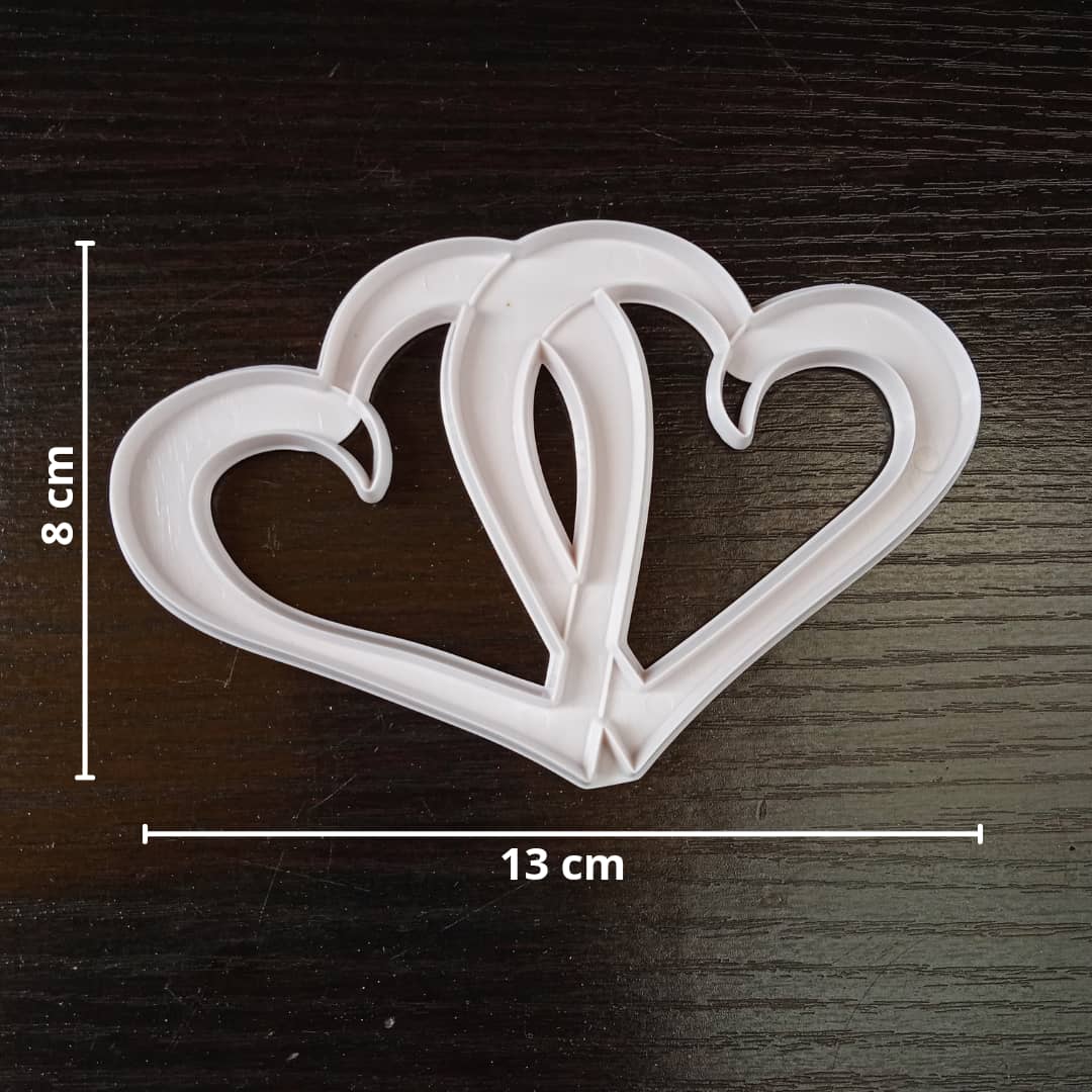 Double Heart Cutter - Sonkas Baking Materials