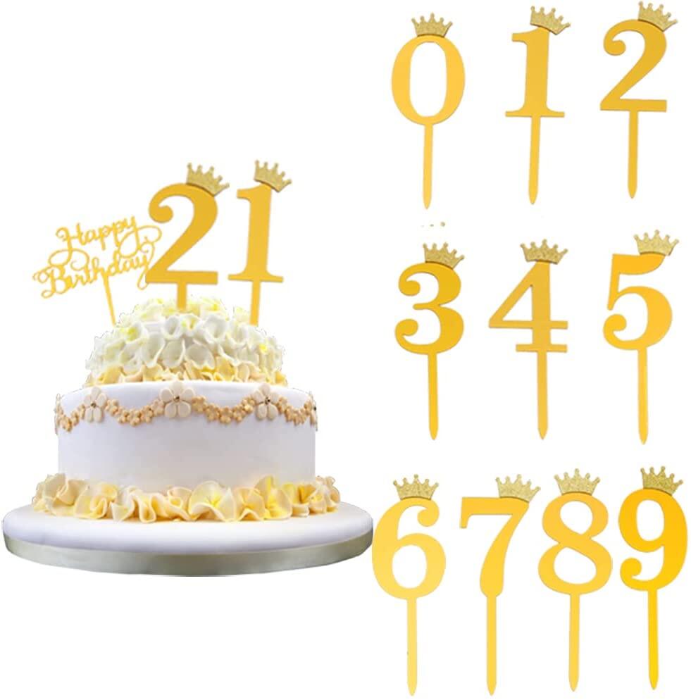 Crown Number Topper (16 x 6 cm) - Sonkas Baking Materials