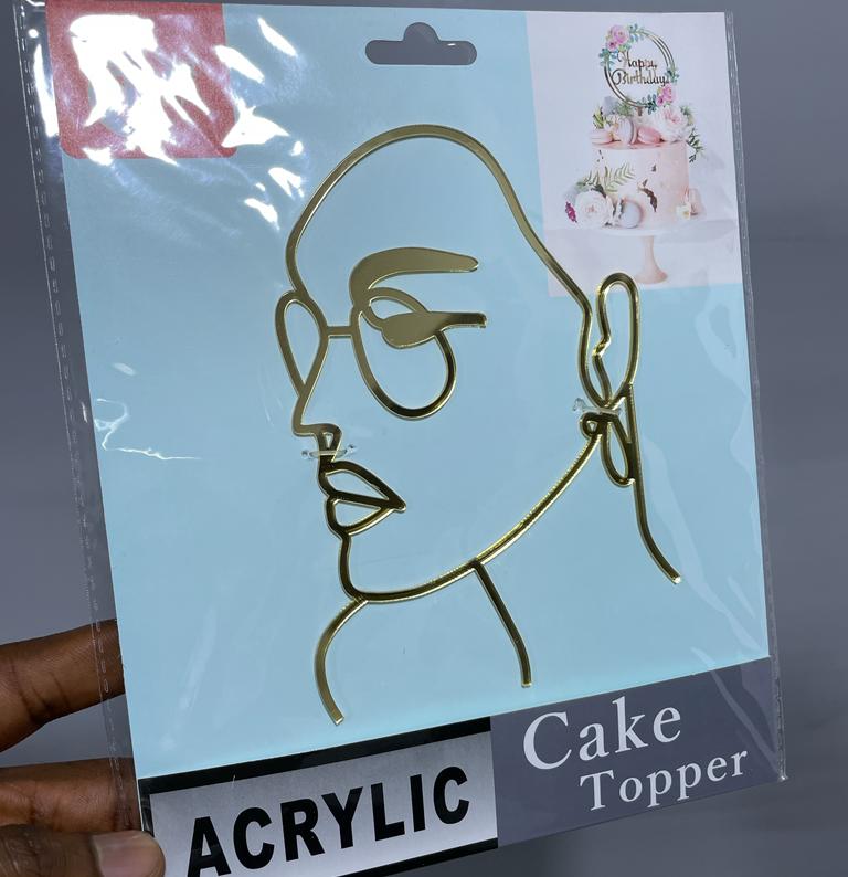 Acrylic Silhouette Topper - AST01 - Sonkas Baking Materials